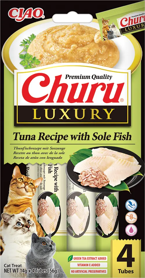 Inaba Churu Cat Luxury Tuna With Sole Fish | 0001828318